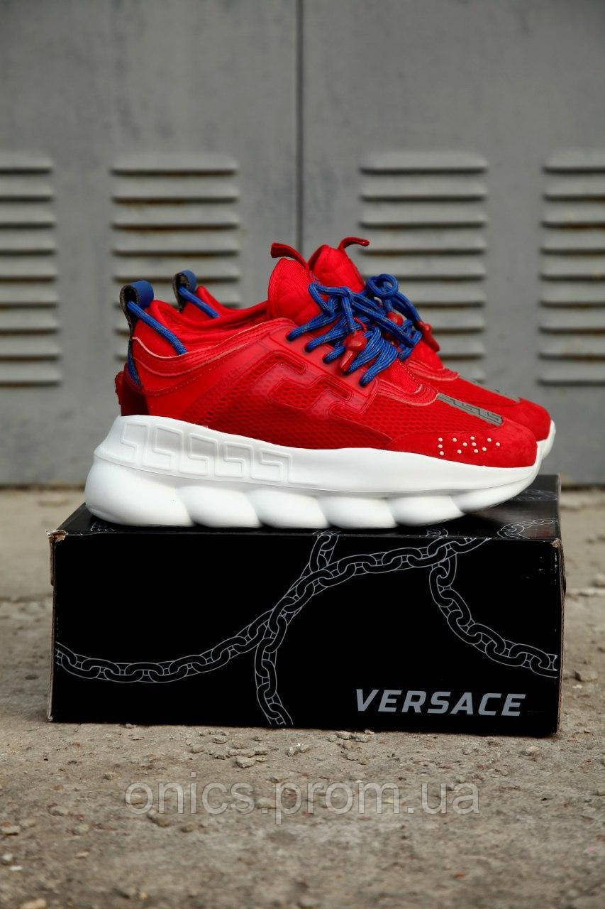 Versace Chain Reaction Red хорошее качество кроссовки и кеды хорошее ...