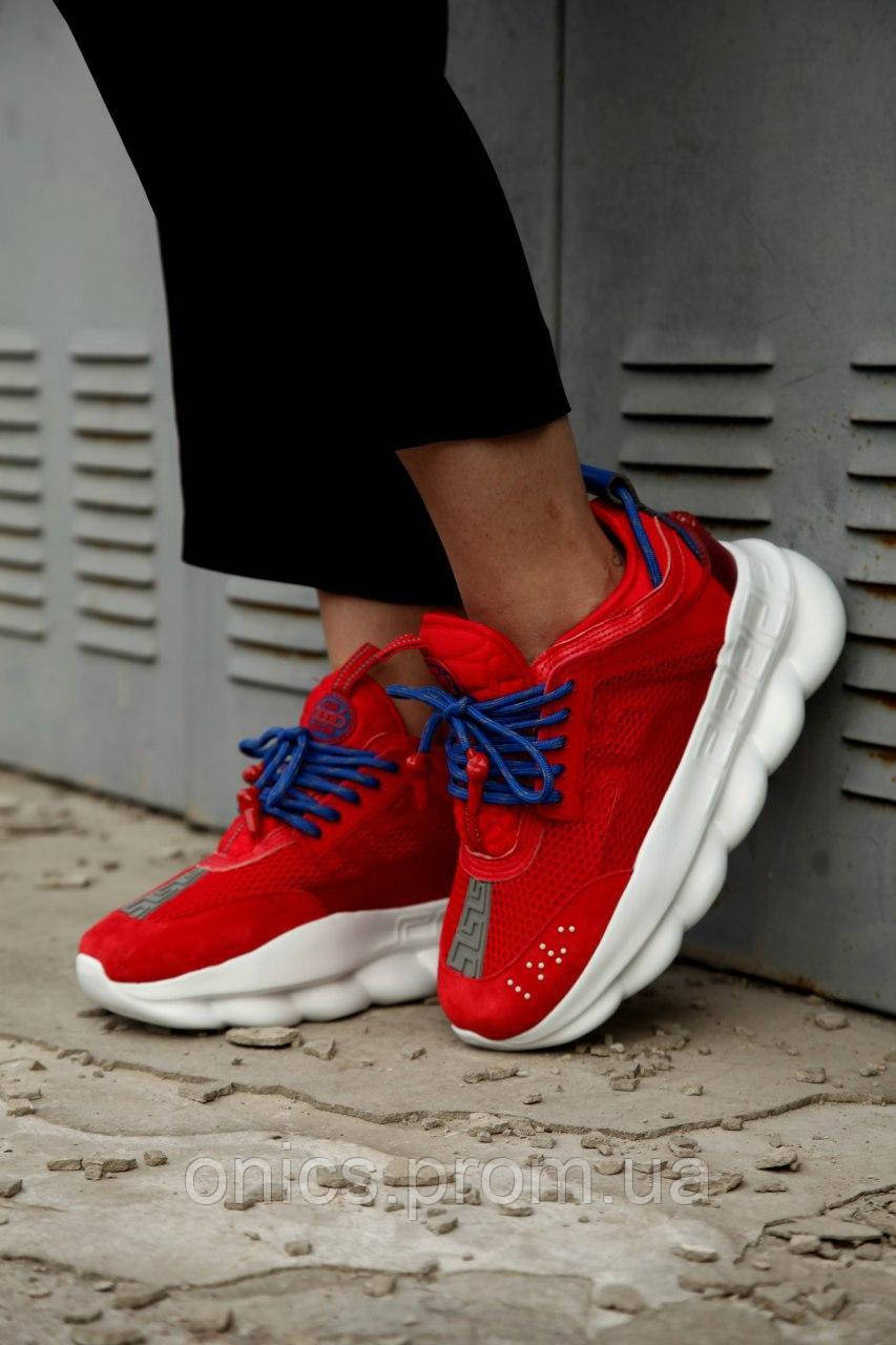 Versace Chain Reaction Red хорошее качество кроссовки и кеды хорошее ...