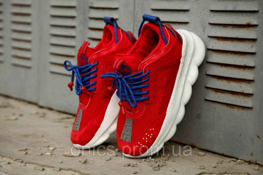 Versace Chain Reaction Red хорошее качество кроссовки и кеды хорошее ...