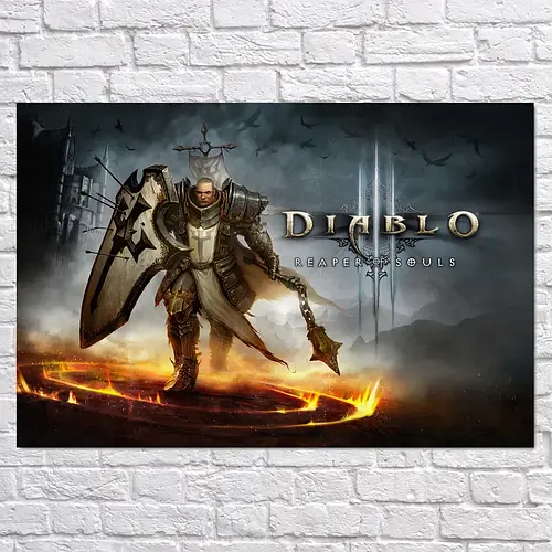 Плакат "Дьябло 3, Diablo 3: Reaper of Souls", 40×60см (ID#773290946 ...