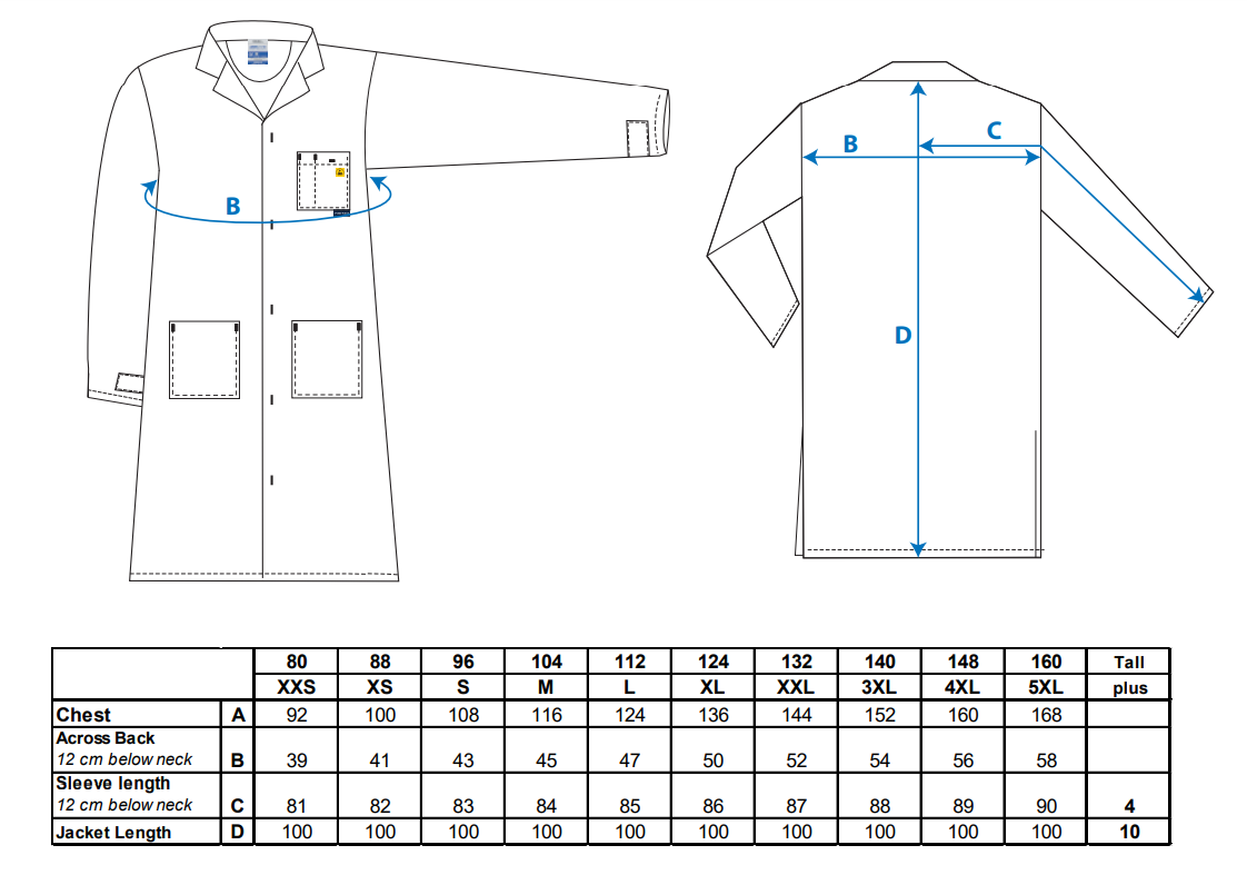 Халат рабочий Portwest AS10 антистатический ESD, Білий, S (ID ...