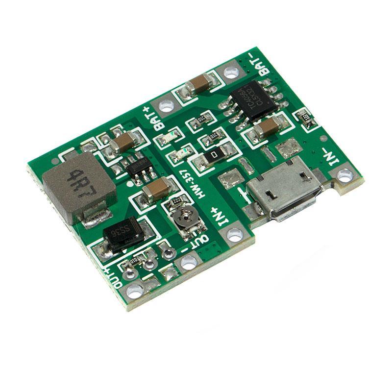 Модуль контроллер заряда литиевого элемента с повышающим ...