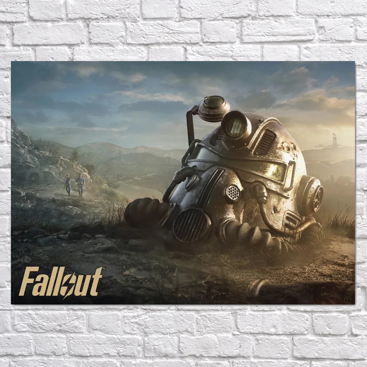 Плакат "Фоллаут, шолом від силової броні, Fallout", 43×60см: продаж ...