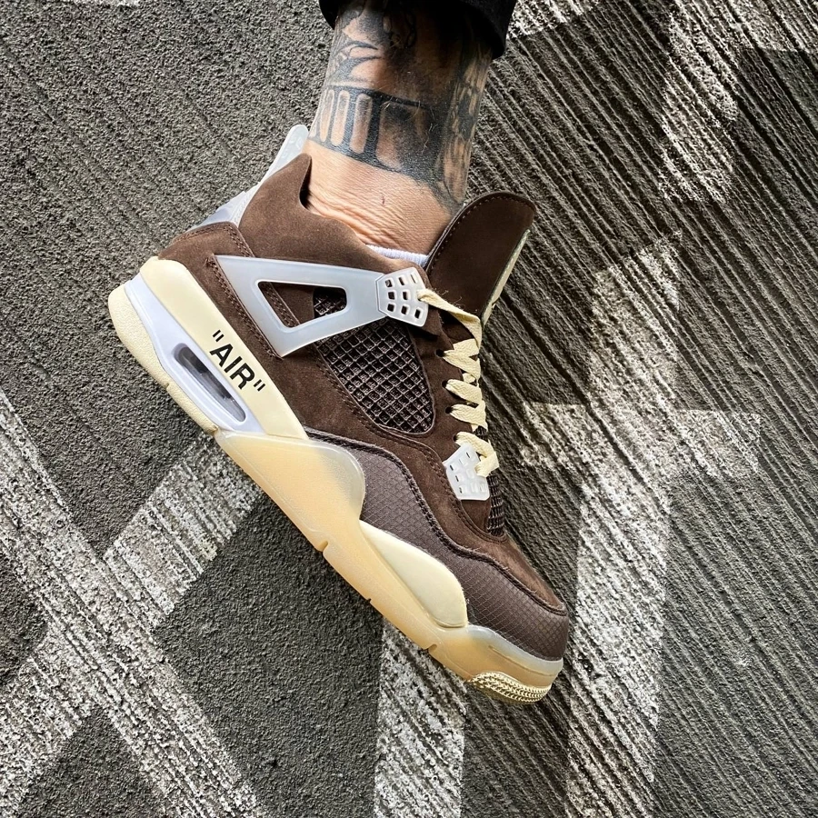 Купить Nike Air Jordan 4 Mid OFF WHITE "BROWN" 36, цена 2394 ₴ — Prom ...