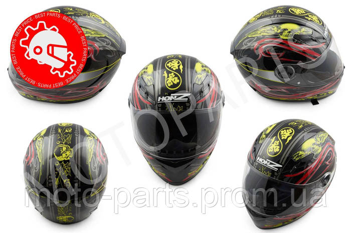 Купить Шлем-интеграл (mod:OP02) (size:XL, черный) HONZ, цена 2186 ...