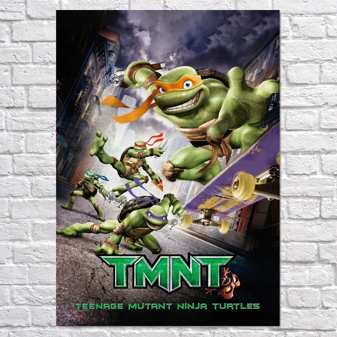 Картина на полотні "Черепашки-ніндзя, TMNT, Ninja Turtles (2007)", 42× ...