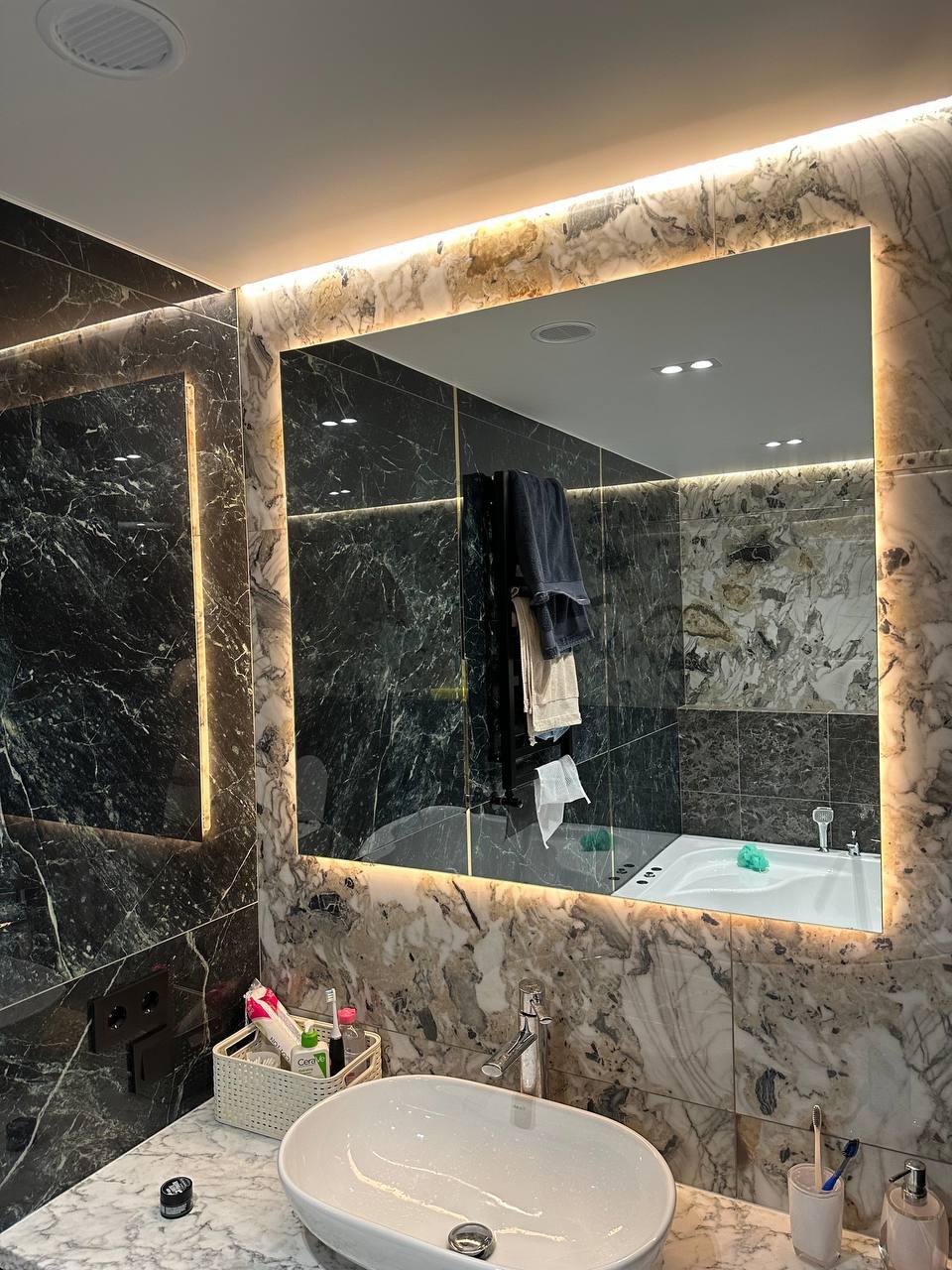 Зеркало настенное 200 * 100 см с фоновой подсветкой 2000, 1000: продажа ...