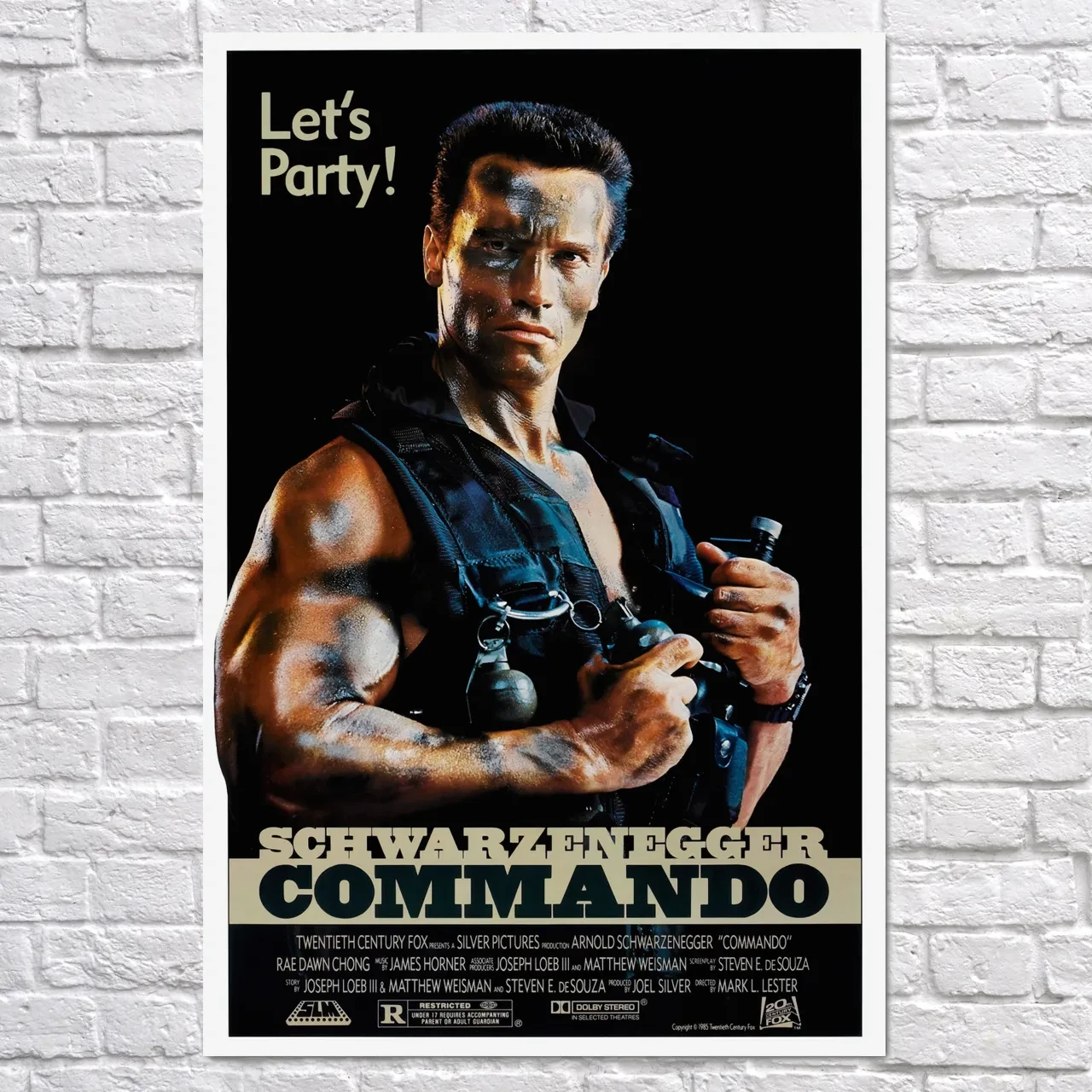 Плакат "Командо, Арнольд Шварценеггер, Commando (1985)", 60×40см: продаж, ціна у Львові. Картини ...