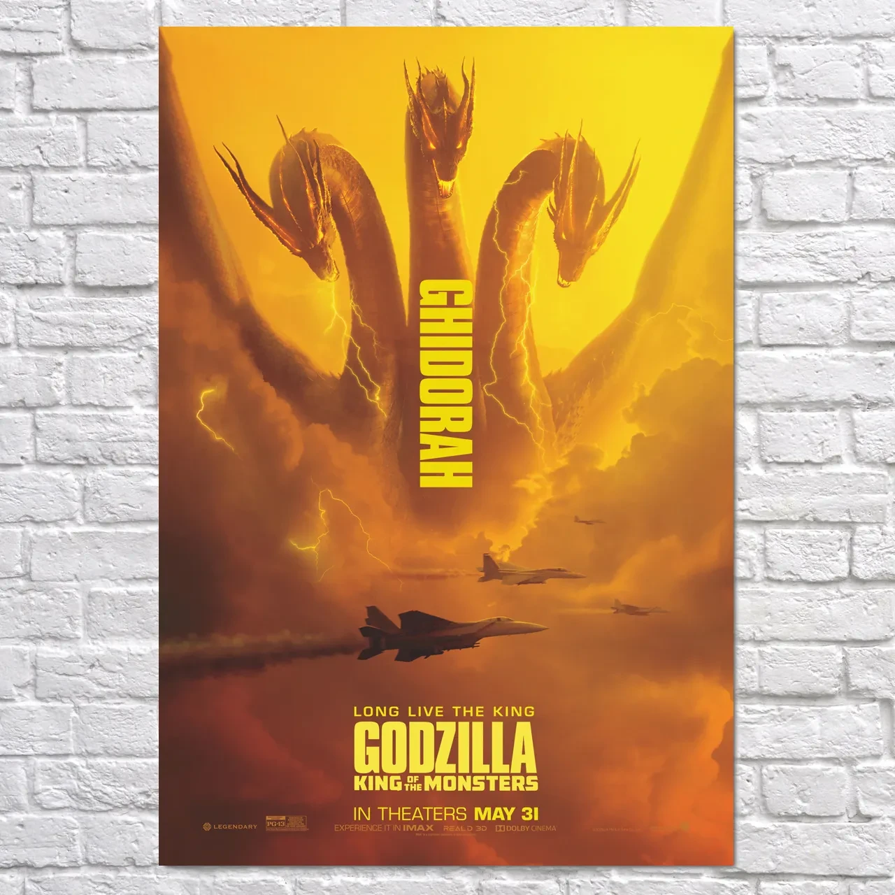 Купити Плакат "Ґодзілла, Гідора, King Ghidorah, Godzilla 2 (2019)", 60× ...