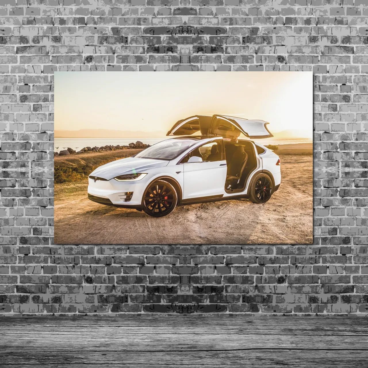 Плакат "Тесла Модель Х, Tesla Model X", 40×60см (ID#1057058964), цена ...