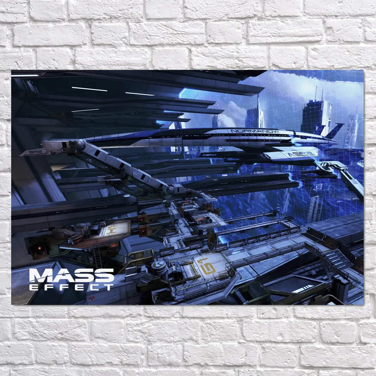 Плакат "Масс Эффект, Нормандия влетает в Цитадель, Mass Effect ...