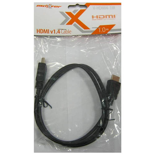 Кабель Maxxter HDMI-HDMI 1,0m ver1.4 , black (ID#321050390), цена: 51 ₴, купить на Prom.ua