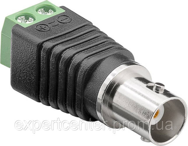 Терміналблок Delock Terminal block-BNC 50ohm F адаптер 2pin Pitch5.0mm чорний 70.06.5416 EC, код ...