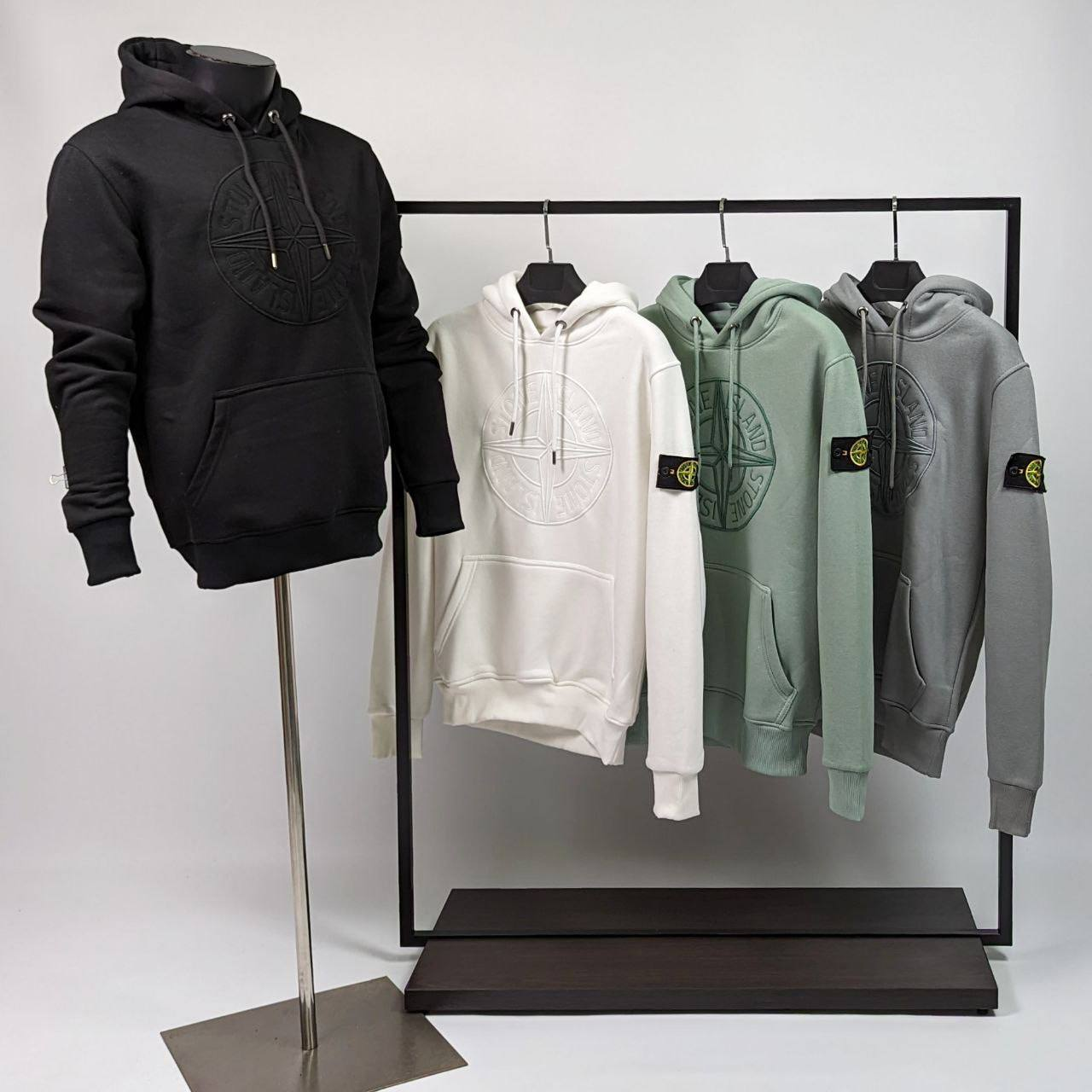 Мужское Худи Stone Island Зимнее. Зимняя Кофта Стон Айленд Мужская ...