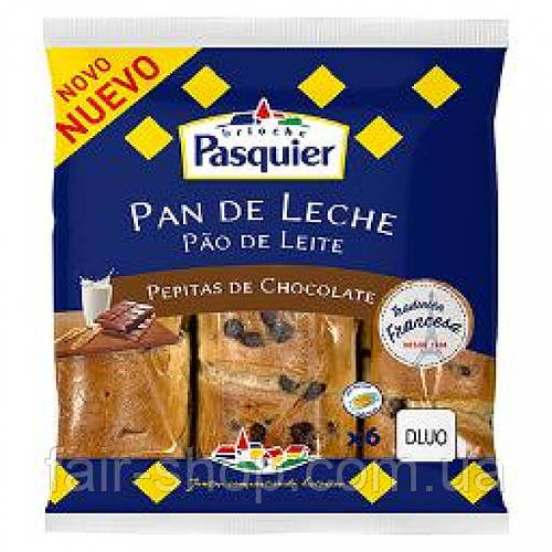Купить Выпечка PASQUIER milk bread with chocolate chips 210гр. Доставка ...