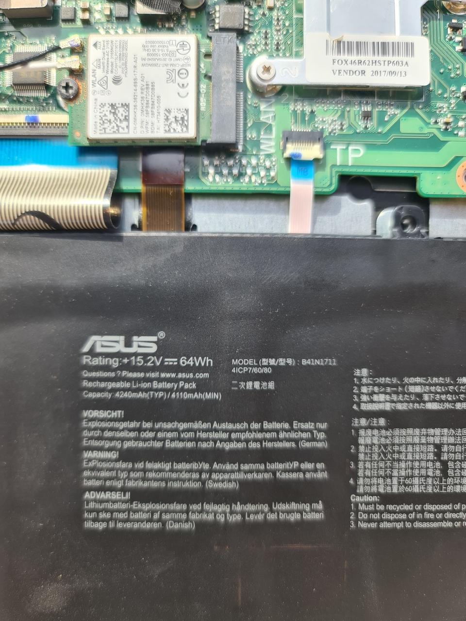 Купить Asus ROG Strix GL703V 17/i7-7700HQ/GeForce GTX 1060 /Не рабочий ...