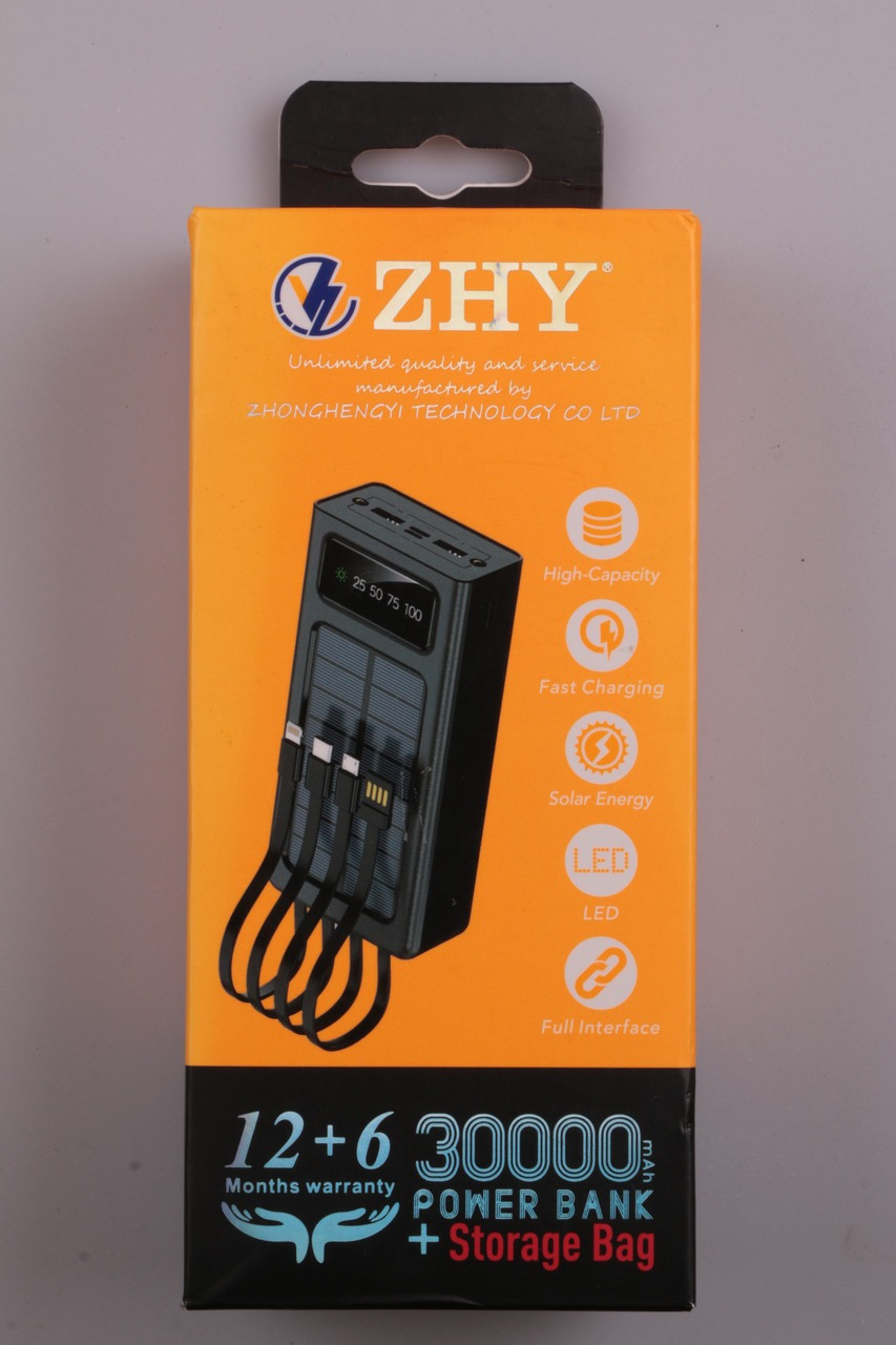 Повербанк Power Bank ZHY ZHY-309 30000 mAh Лучшая цена (ID#1949363676), цена: 1073 ₴, купить на ...