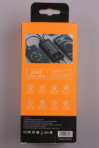Повербанк Power Bank ZHY ZHY-309 30000 mAh Лучшая цена (ID#1949363676 ...