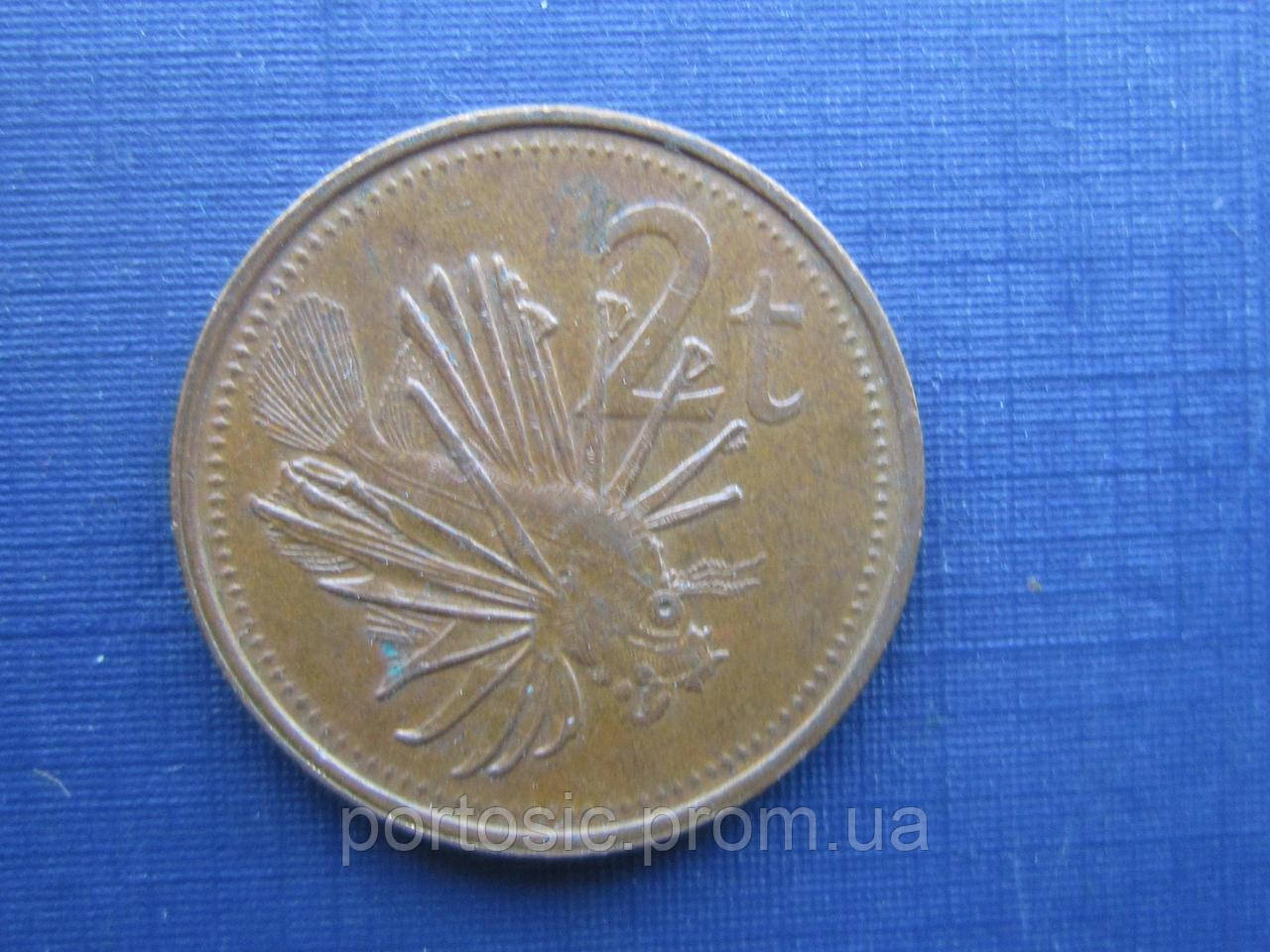 Купить Монета 2 тоеа Папуа-Новая Гвинея 1984 фауна рыба, цена 45 ...