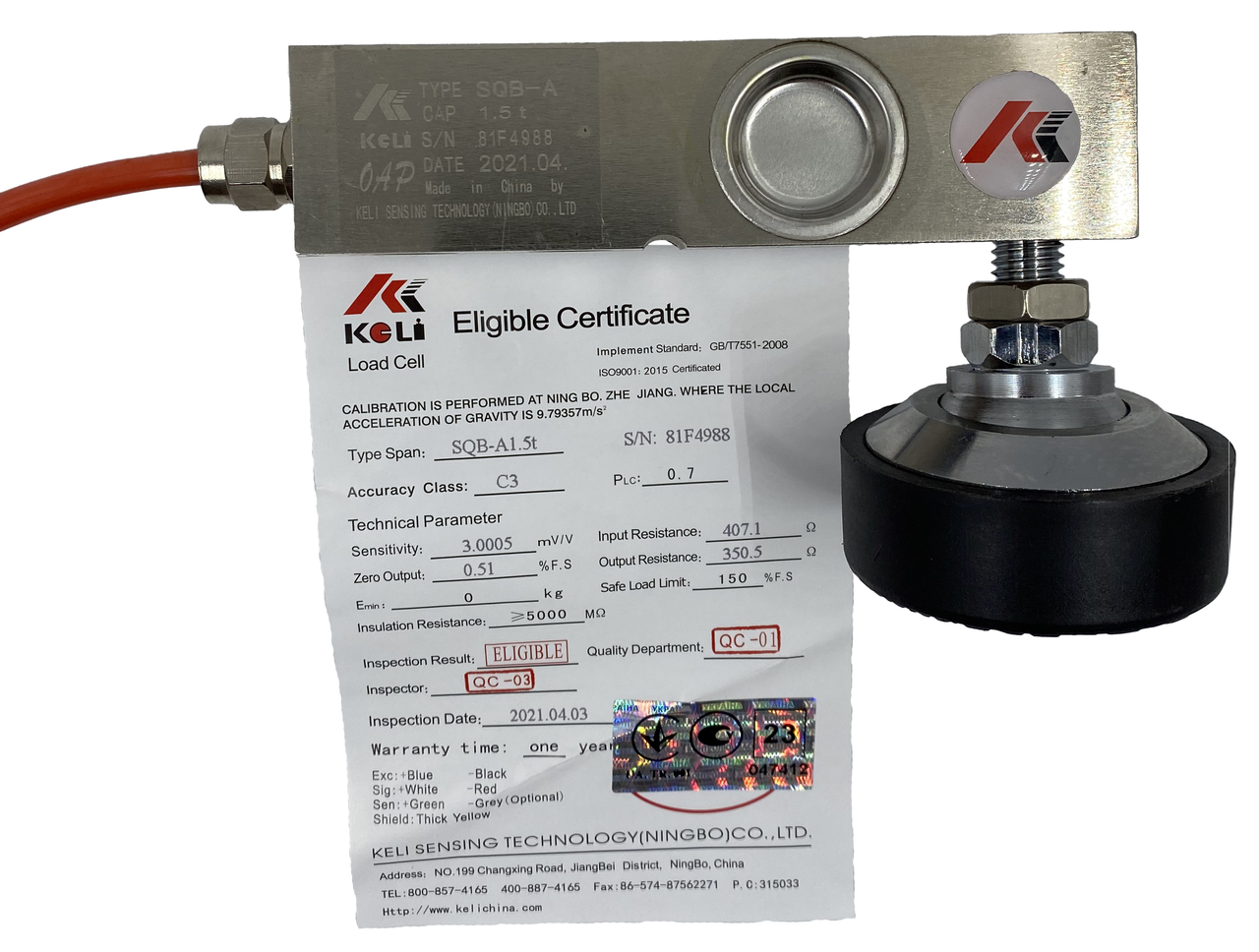 Тензодатчик Keli SQB-A 1.5t (OAP quality) (ID#1724957435), цена: 2965 ₴, купить на Prom.ua