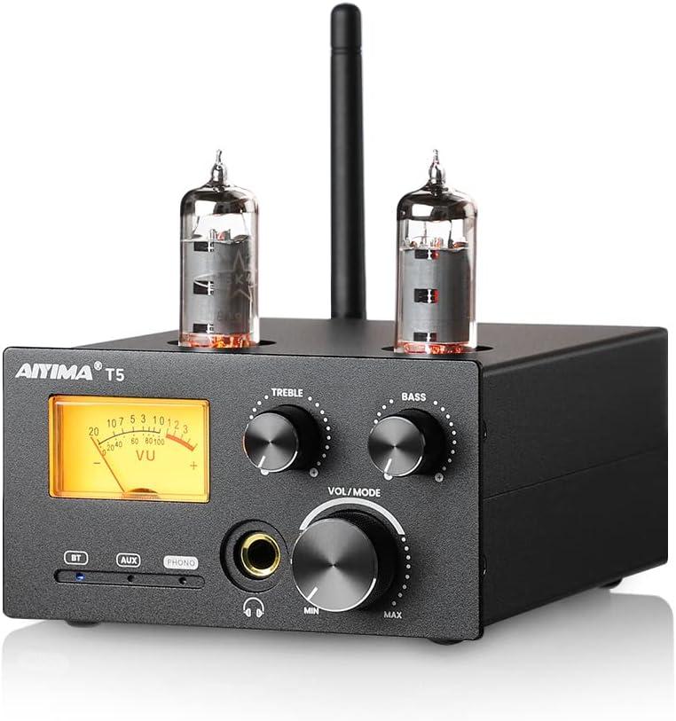 Ламповый Фонокорректор Проигрывателя AIYIMA T5 320 Вт. и 2.0-канальный ...