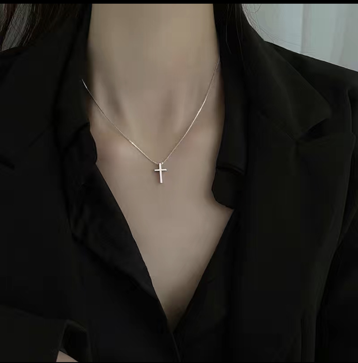 Купить Стильная цепочка с подвеской крестик на шею ожерелье на шею ...