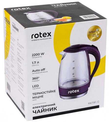 Электрочайник ROTEX RKT81-G (ID#1702337917), цена: 2385 ₴, купить на Prom.ua
