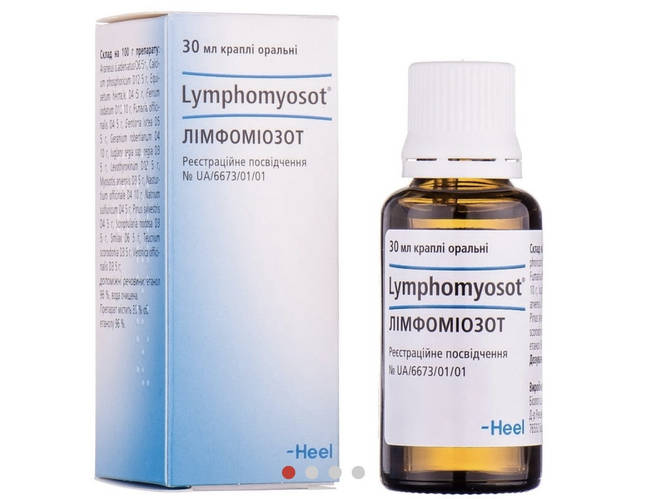 Купить Лімфоміозот краплі оральні флакон-крапельниця 30 мл, цена 485 ...