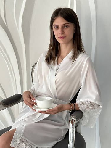 Купить Халат Felisiya Lingerie 17-004 L Молоко, цена 1250 ₴ — Prom.ua ...