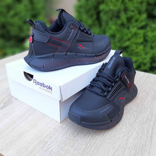 Купить Кроссовки термо мужские черные с красным Reebok ZIG Kinetica ...