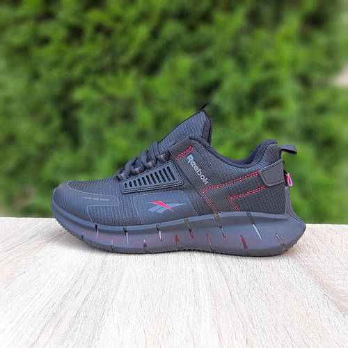 Купить Кроссовки термо мужские черные с красным Reebok ZIG Kinetica ...