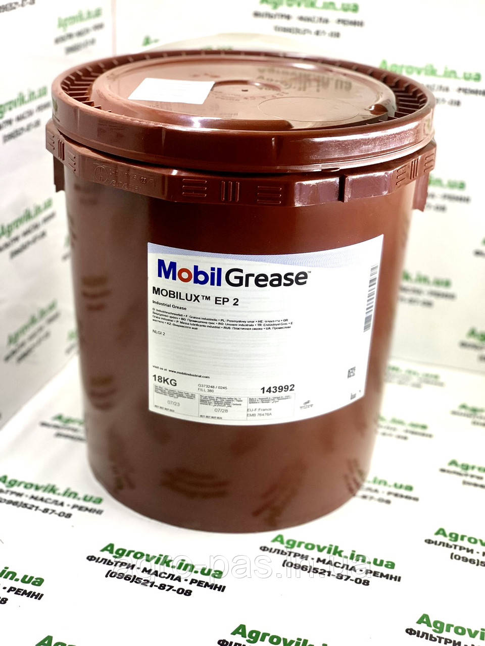 Купити Літієве мастило Mobilux EP 2 18 кг (NLGI-2) Mobil, ціна 4650 ...