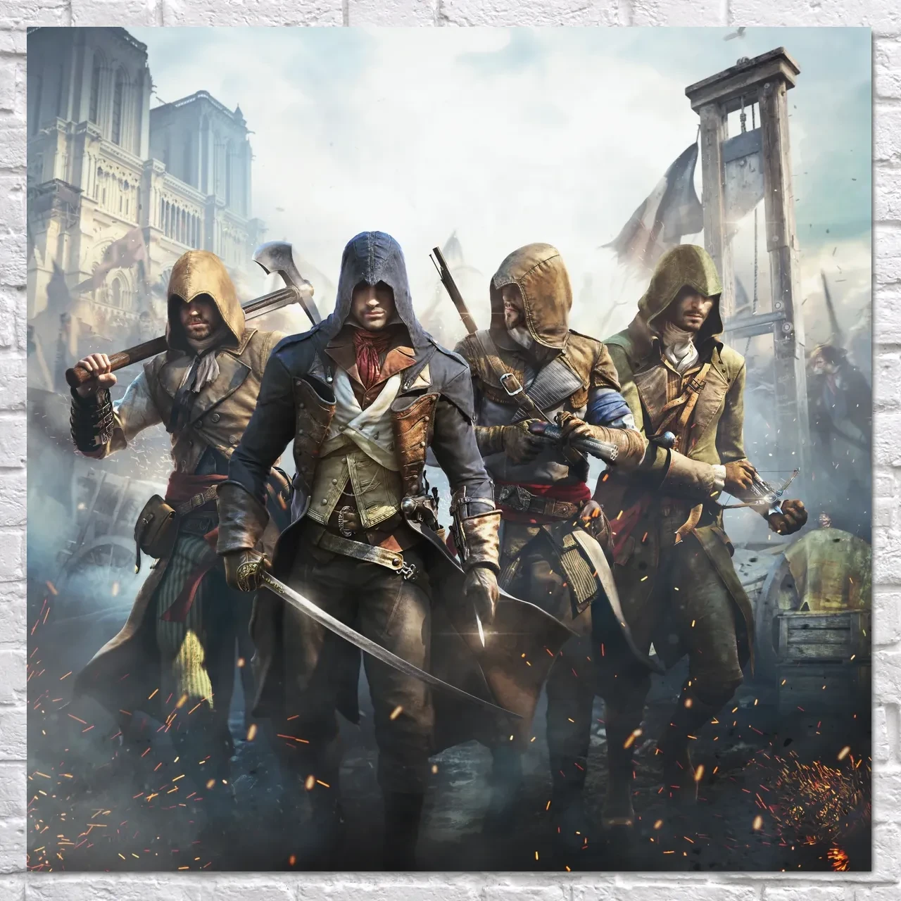 Плакат "Кредо Асасина: Єдність, Assassin's Creed: Unity", 106×106см (ID ...