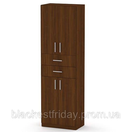 Купити Шафа книжкова Компанет КШ 11 60х37х195 см Горіх екко Bf код 2656014 ціна 4149 99