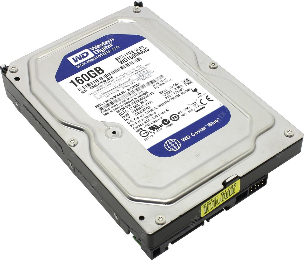 Жорсткий Диск Western Digital 3.5 Caviar Blue 160Gb (WD1600AAJS) Б/в ...