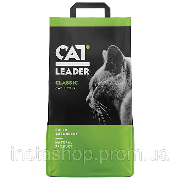 Наполнитель туалетов для кошек Cat Leader Classic супервпитывающий 5 кг ...