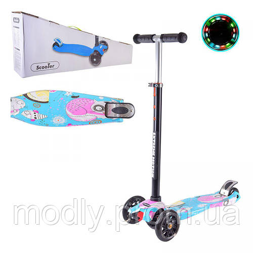 Купить Самокат четырехколесный ScooTer Кот и рыбки SC22071 MY, код ...
