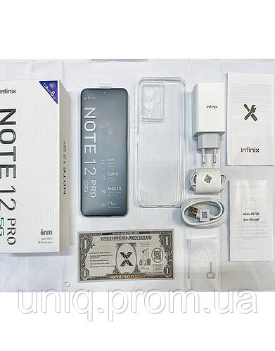 Купить Смартфон Infinix Note 12 pro 5g 8 128gb white AMOLED Dimensity ...