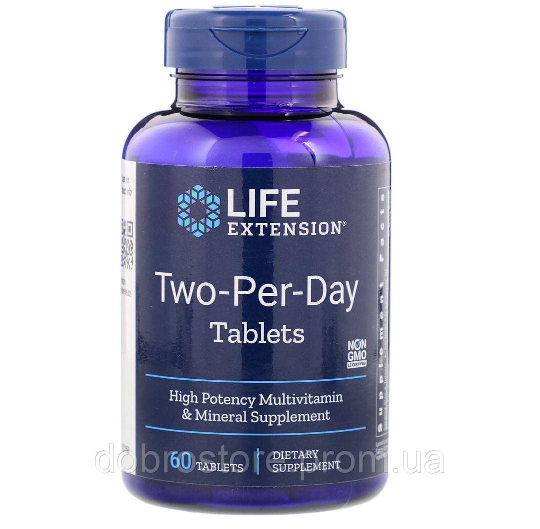 Купить Мультивитамины Two-Per-Day Tablets Life Extension 60 таблеток DS ...