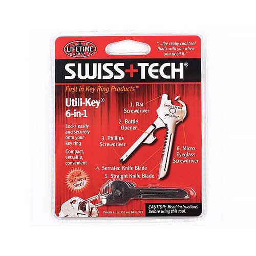 Купить Уиверсальный ключ мультитул Lesko 6 в 1 Swiss+Tech Utili-Key ...