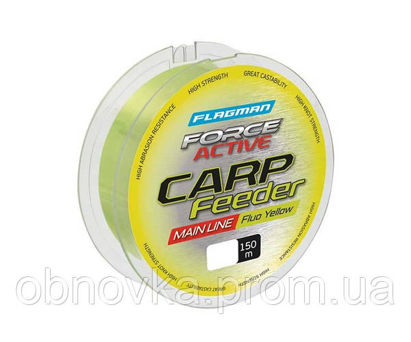 Купить Волосінь FLAGMAN FORCE ACTIVE CARP FEEDER MAIN LINE 150м 0.305мм FACF150-0305 OB, код ...
