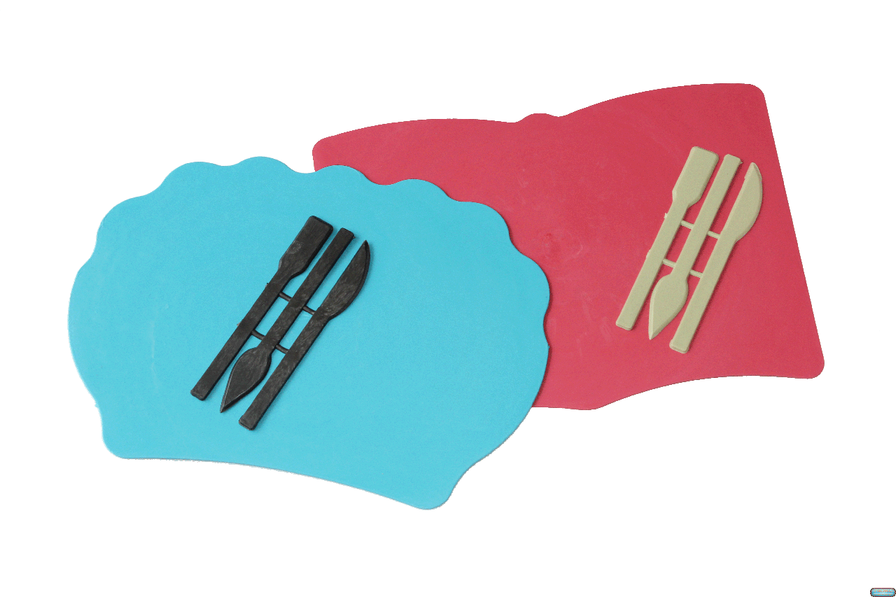 Дошка для Пластиліну "Люкс Колор" ДПФ-5 Фігурна (книга, Риба, Мушля ...