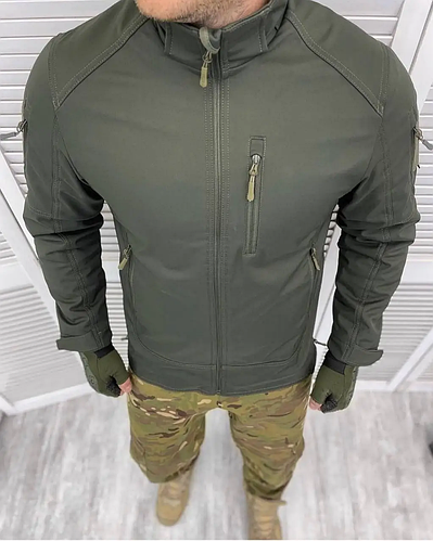 Тактическая мужская куртка Combat Soft-shell на флисе (Оливковый) M (ID#1958311654), цена: 2489 ...
