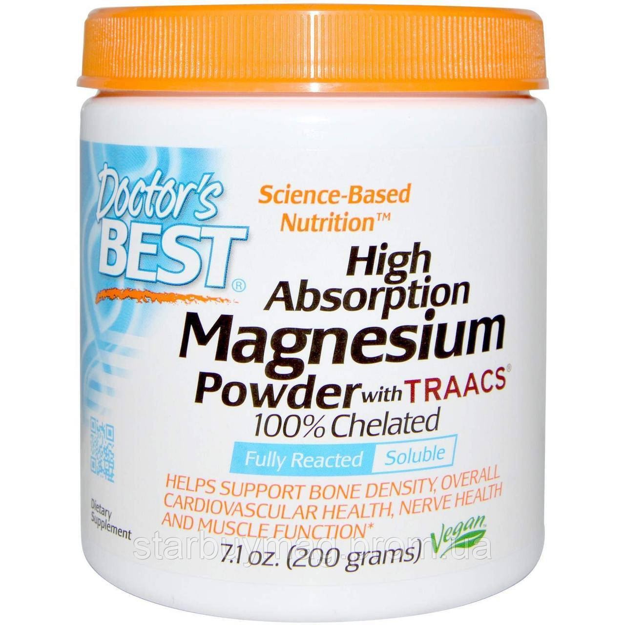 Магний хелат Magnesium with TRAACS Doctors Best порошок 200 грамм SB ...