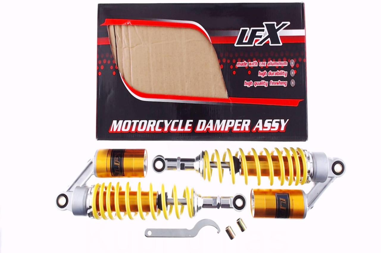 Амортизаторы (пара) Delta 340mm, Газомасляные (желтые) KOMATCU (mod.A ...