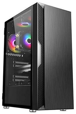 Корпус GTL Gaming "Infinity", Black, без БП, Mid Tower, Micro ATX ...