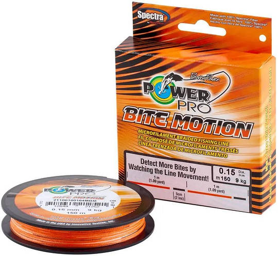 Купить Шнур Power Pro Bite Motion Orange Black 150m 0.06mm 6.5lb/3.0kg ...