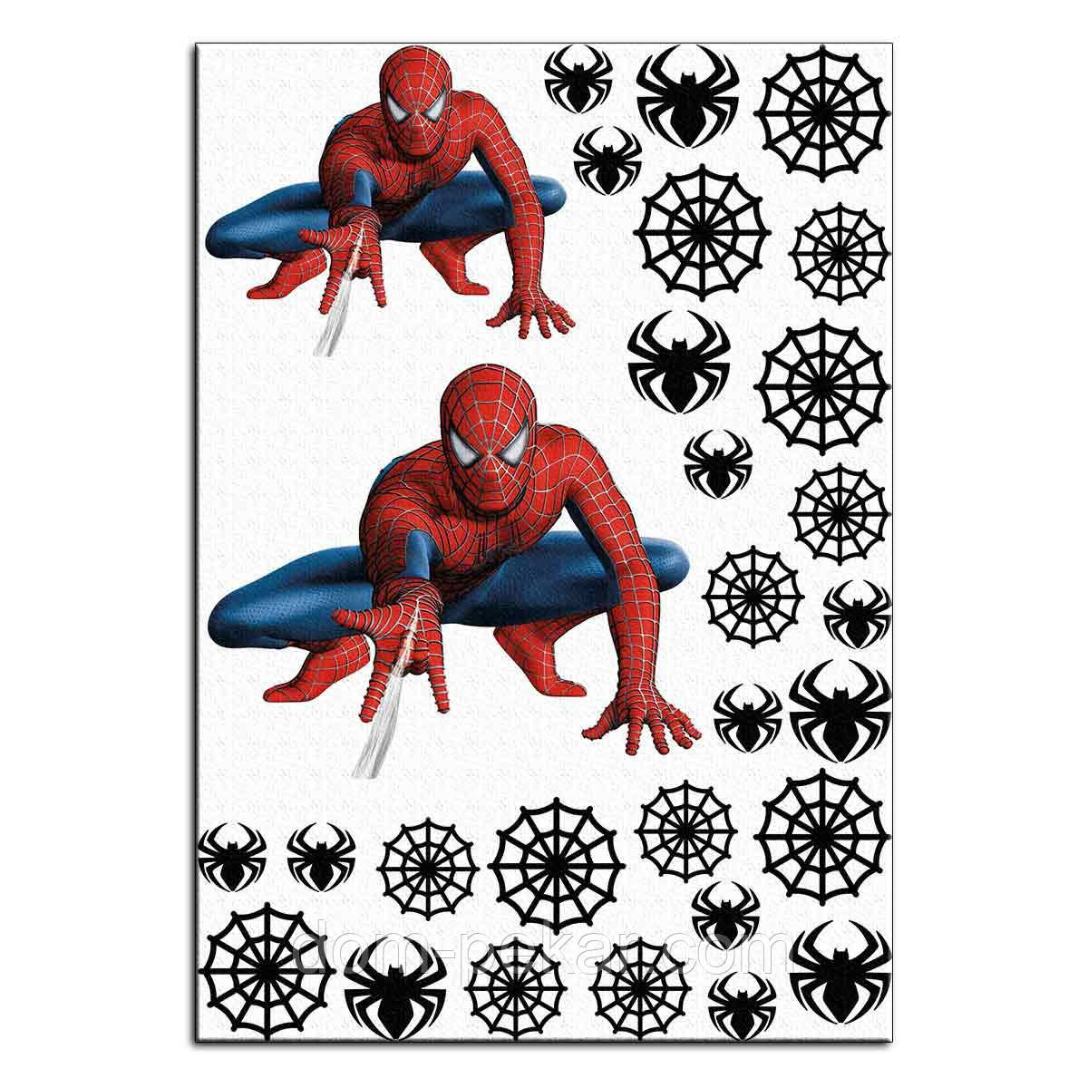 Людина Павук 9 вафельна картинка від інтернет магазину «Домашній Пекар з оперативною доставкою