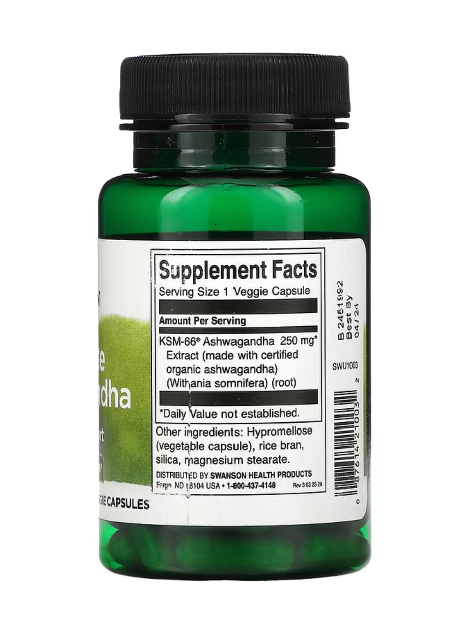 Swanson Ultimate Ashwagandha 250 mg 60 veg caps (ID#1959126976), цена ...