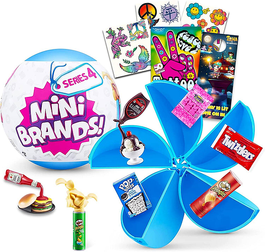 5 Surprise Mini Brands Куля сюрприз ZURU Series 4 Mystery Capsule Real ...